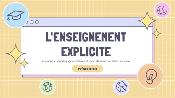 L'enseignement explicite | Genially