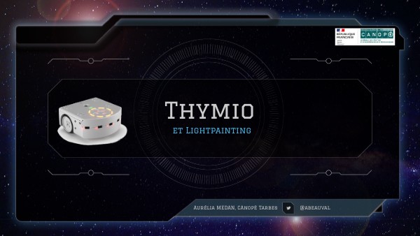 Thymio-lightpainting