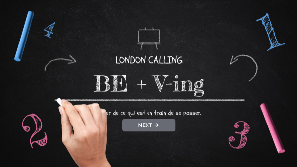 BE + V-ING - PRÉSENT | Genially