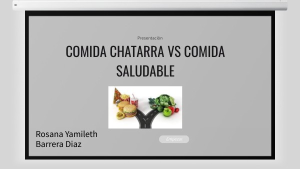 Comida chatarra vs comida saludable
