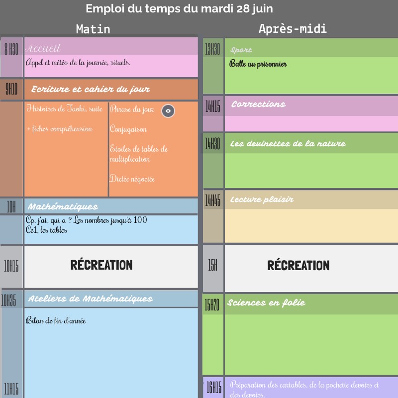 Copie - Copie - Copie - Copie - EDT Lundi | Genially