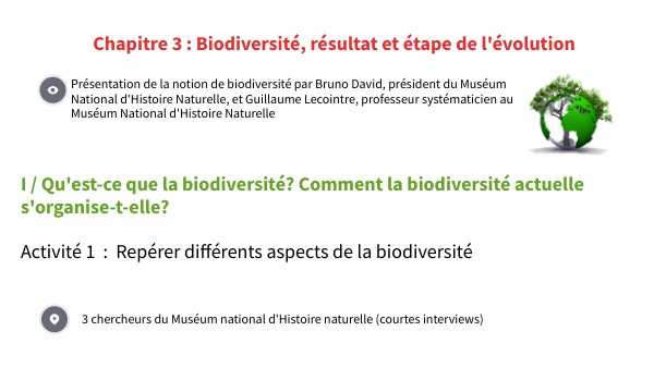 2 T1 CH3 A1 Biodiversité | Genially