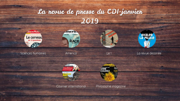 Revue de presse CDI 01/2019 | Genially