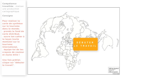 Réaliser une production cartographique - le tourisme dans le monde | Genially