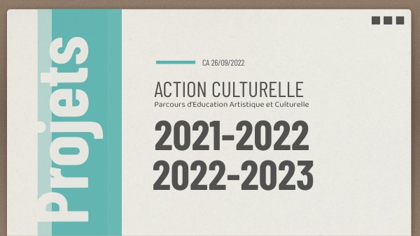 PROJETS 2022-2023