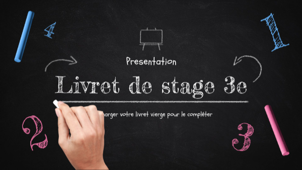 Récupérer son Livret Stage vierge | Genially