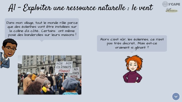 A1 - Exploiter une ressource naturelle : le vent | Genially