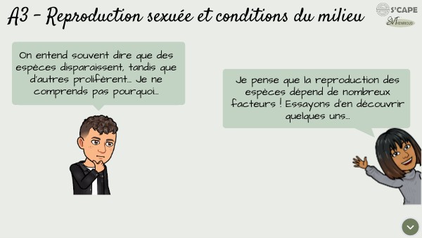 A3 - Reproduction sexuée et conditions du milieu