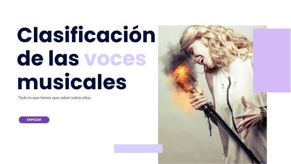 Clasificación de las voces musicales | Genially