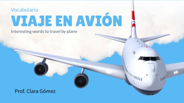 vocabulario avion-aeropuerto