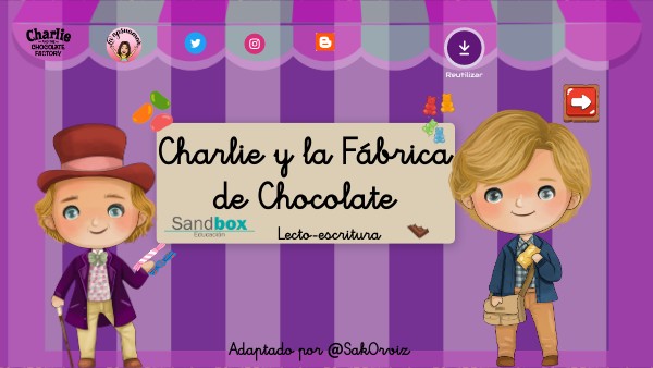 Charlie y la Fábrica de chocolate. Lecto-escritura. @npsuamar | Genially
