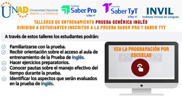 PROGRAMACIÓN NACIONAL TRAINING WORKSHOPS INVIL SPRO INGLÉS 2024-1 | Genially