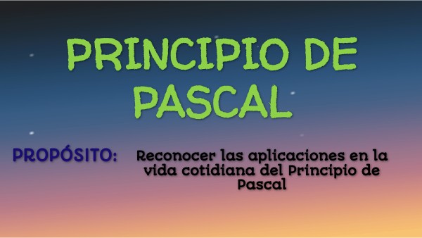 PRINCIPIO DE PASCAL