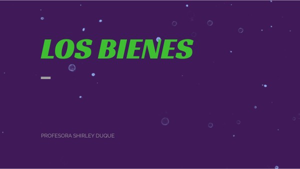 BIENES | Genially