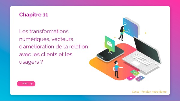 les transformations numériques vecteurs d amélioration de la relation | Genially