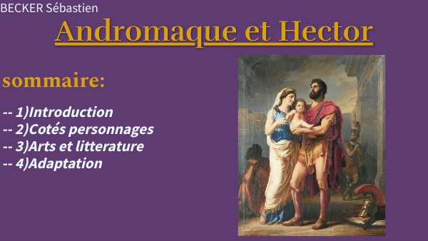 Andromaque et Hector | Genially