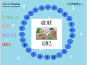 The Alphabet Game: Animal Homes | Genially