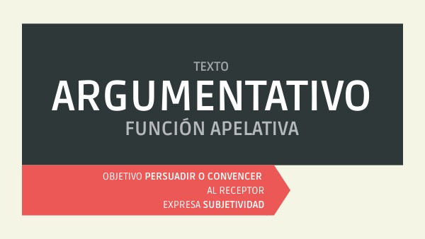 LOS TEXTOS ARGUMENTATIVOS | Genially