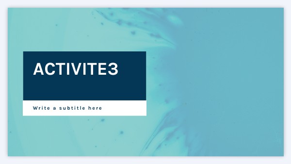 Activité 3 Genially