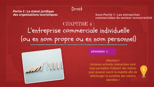 Droit - Cours - Ent commerciale individuelle | Genially