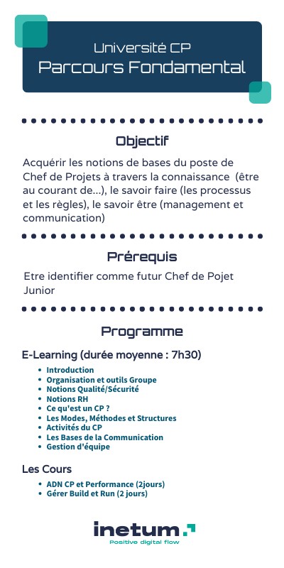 Présentation Parcours Fondamental