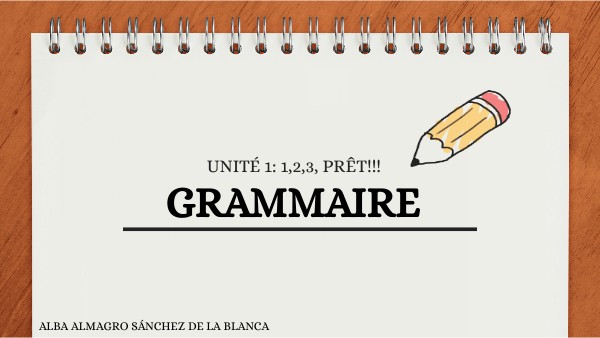 GRAMMAIRE- UNITÉ 1 | Genially