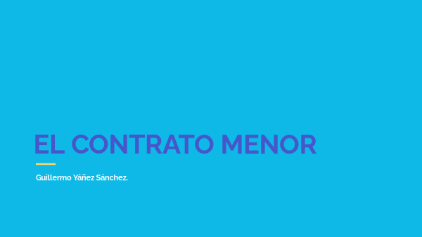 Contrato menor | Genially