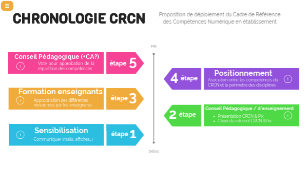 Chronologie CRCN et Pix par DANE Guyane