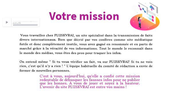 Mission PLUSKVRAI | Genially
