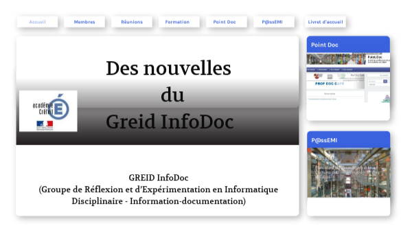 présentation Greid Info Doc