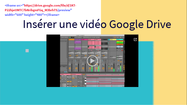 Insérer une vidéo Google Drive dans un Genially | Genially