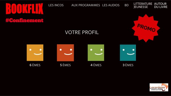 Bookflix Collège confinement