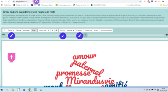 Utiliser nuagedemots.fr | Genially