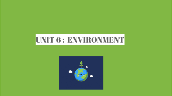 The environment | Genially