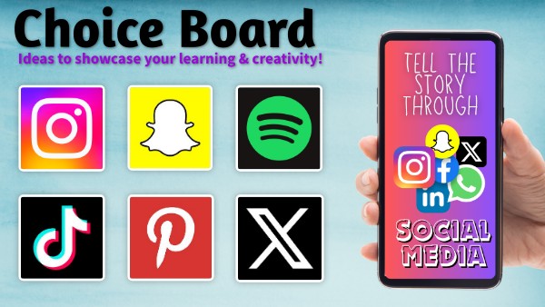 Social Media Choice Board | Genially