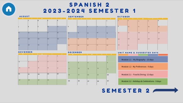 FISD+ PACING GUIDE - Spanish 2 (2023-24)