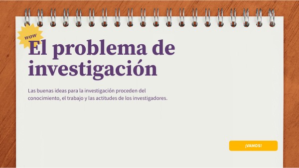 El problema de investigación | Genially