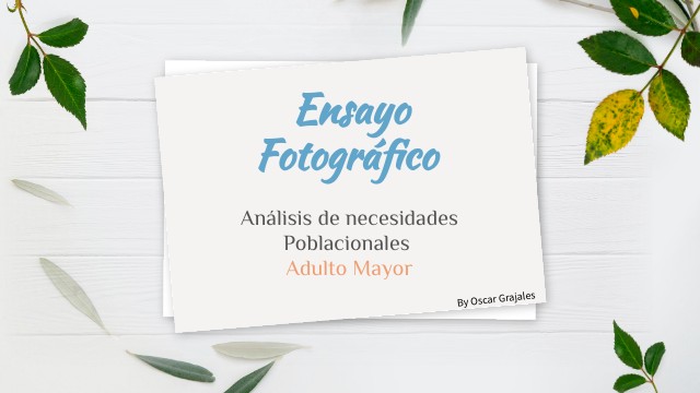 Ensayo Fotográfico
