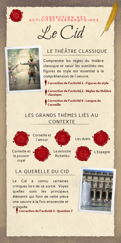 Correction - Activités préparatoires du Cid