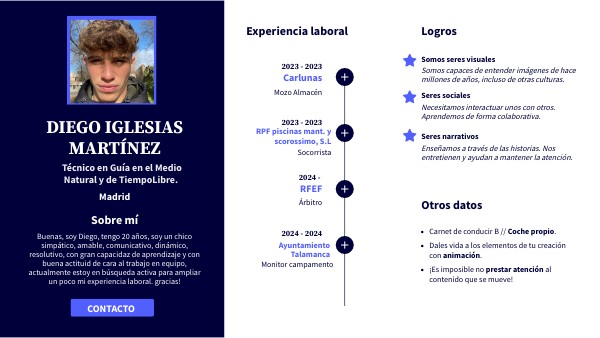 CV Diego Iglesias Martinez | Genially