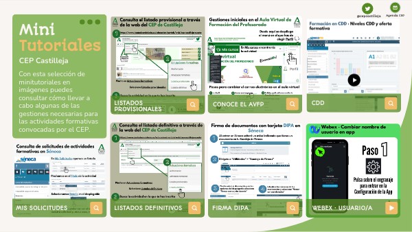 MINI TUTORIALES CEP | Genially