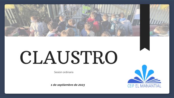 Claustro 1 septiembre 2023