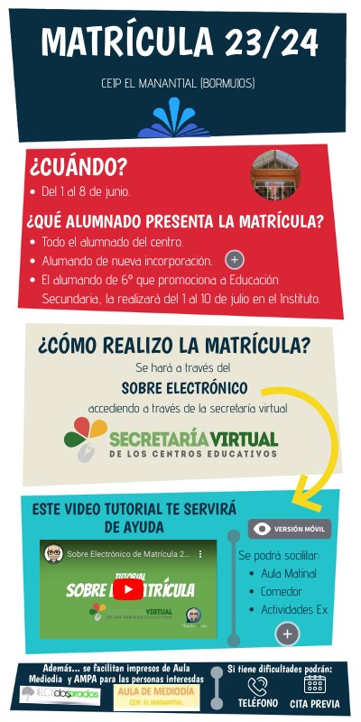 INFOGRAFÍA MATRÍCULA 2023/2024 | Genially