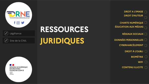 Ressources juridiques | Genially