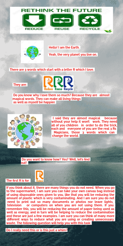 REDUCE, REUSE, RECYCLE | Genially