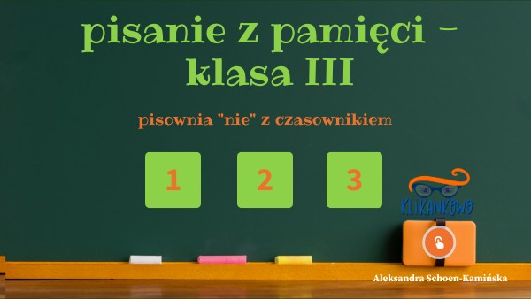 pisownia nie z czasownikiem | Genially