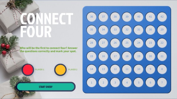 Christmas CONNECT FOUR GAME | Genially
