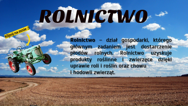 ROLNICTWO W POLSCE | Genially