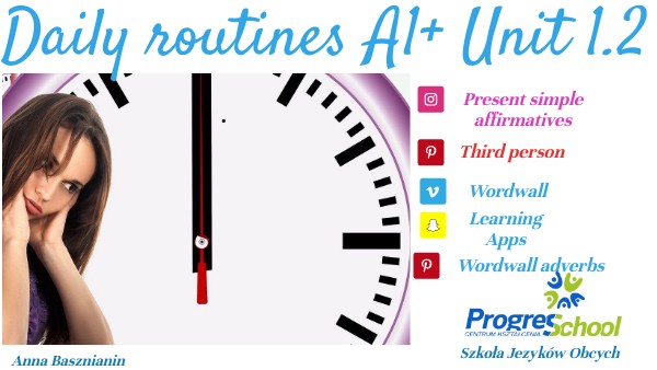 Daily routines A1+ Unit 1.2 | Genially