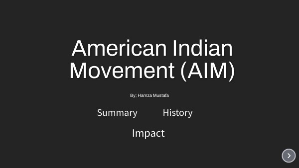 American Indian Movement (AIM)